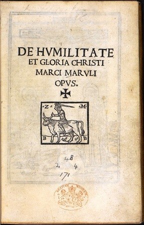 Marko Marulić (1450 – 1524), writer – HISTORY OF CROATIA and related ...